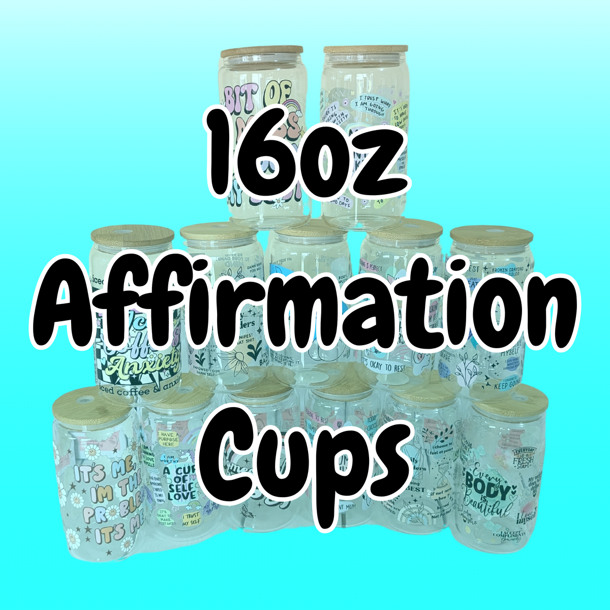 16oz Affirmation Cups – For Your Mind Boxes