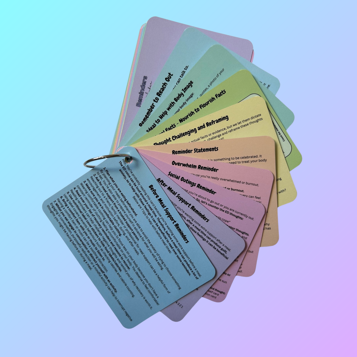 ED (Eating Disorder) Reminder Cards – For Your Mind Boxes
