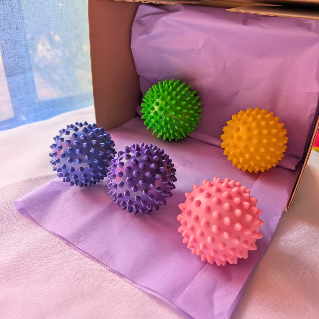 'Safe Ouch' Coloured Spikey Ball – For Your Mind Boxes